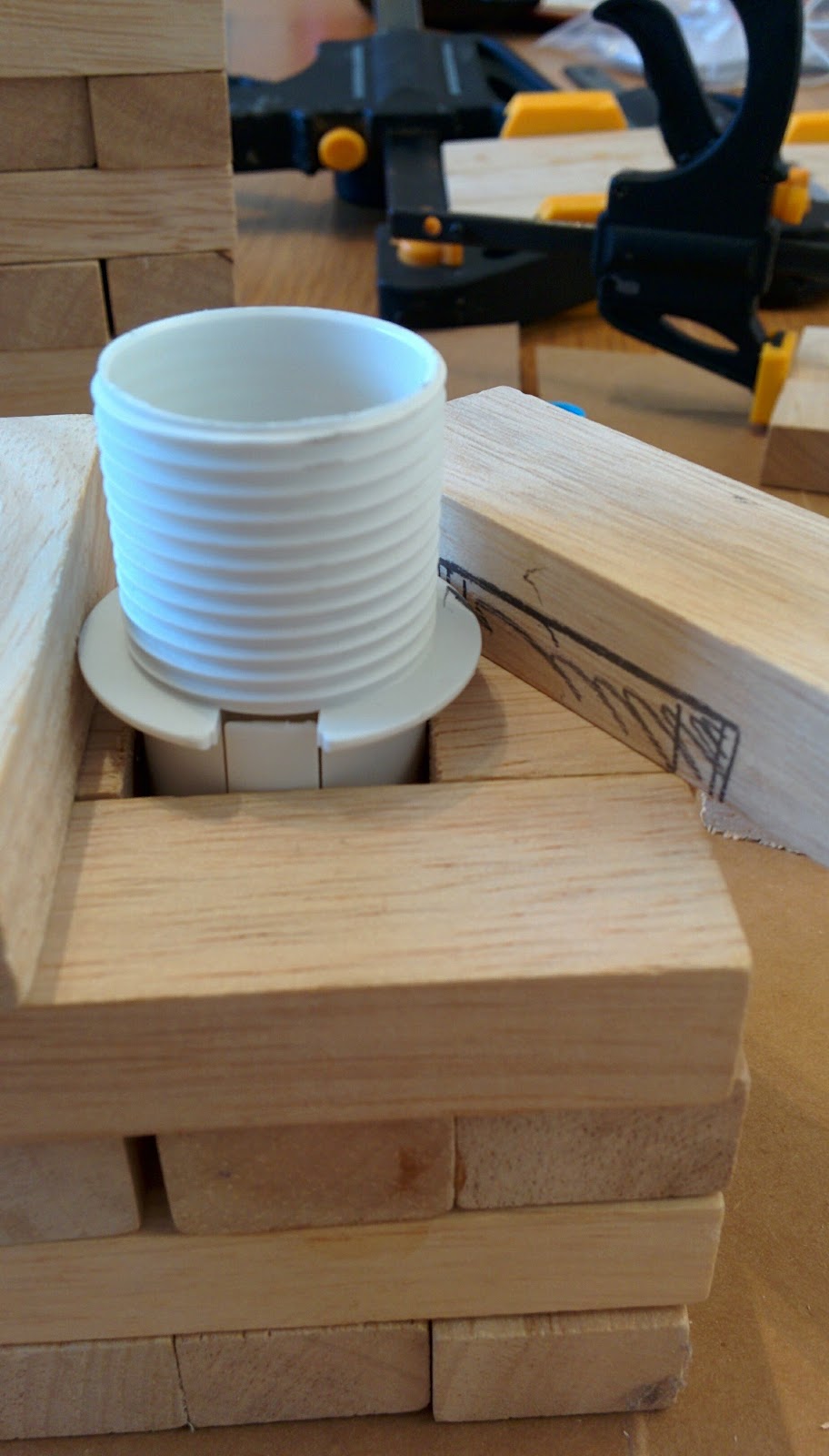 Makestuffathome: Jenga topple game lamp diy