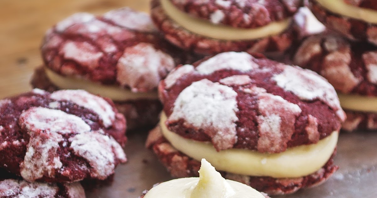 Frost & Serve: Red Velvet Crinkles Sandwich with Cream Cheese Frosting ...