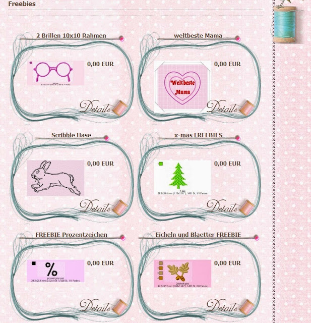 100%SCHOEN: STICKDATEIEN Freebies