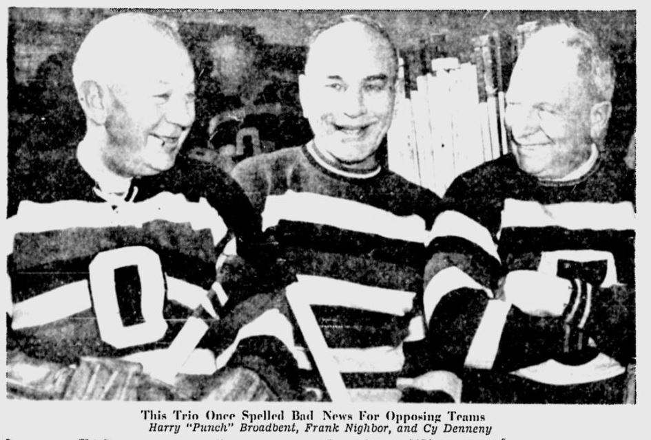 Cyclone Taylor at Ottawa Senators Old-timers Game, 1953