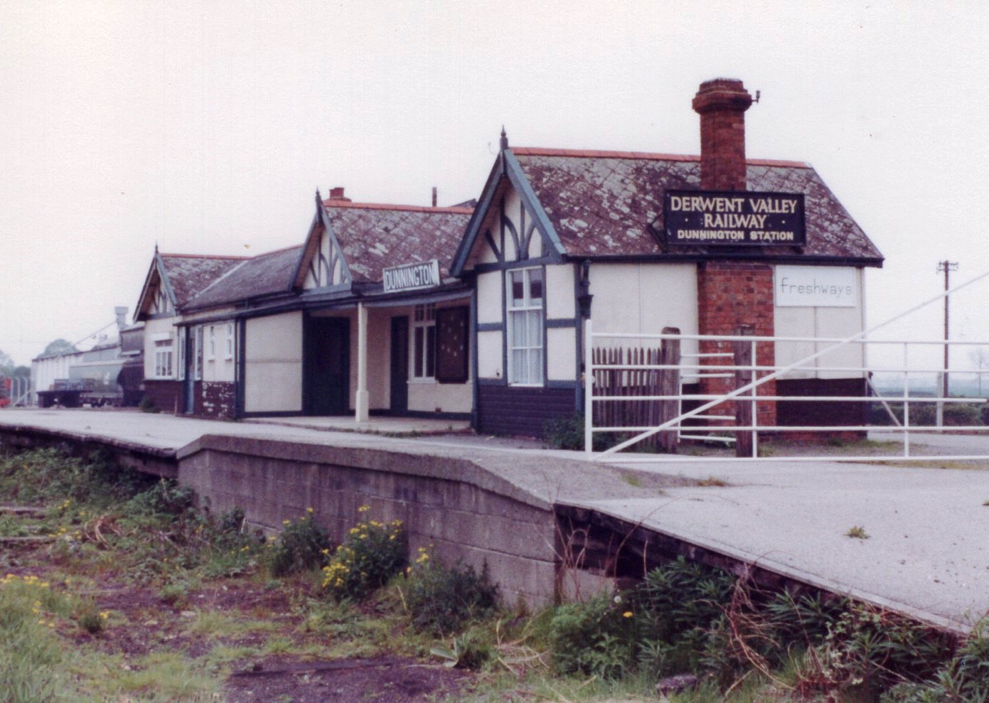 Liberal England: The Derwent Valley Railway's Dunnington Station in 1981