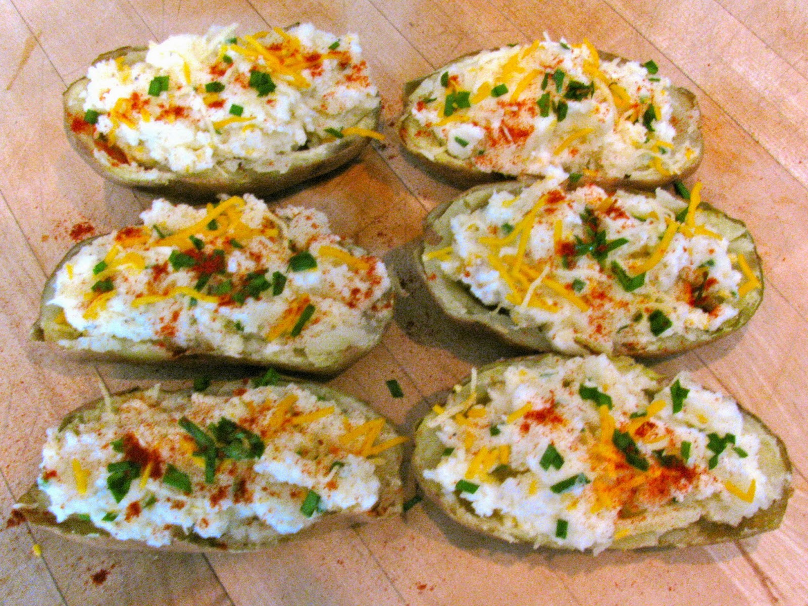 Rita's Recipes: Potato Boats ~Twice Baked Potatoes