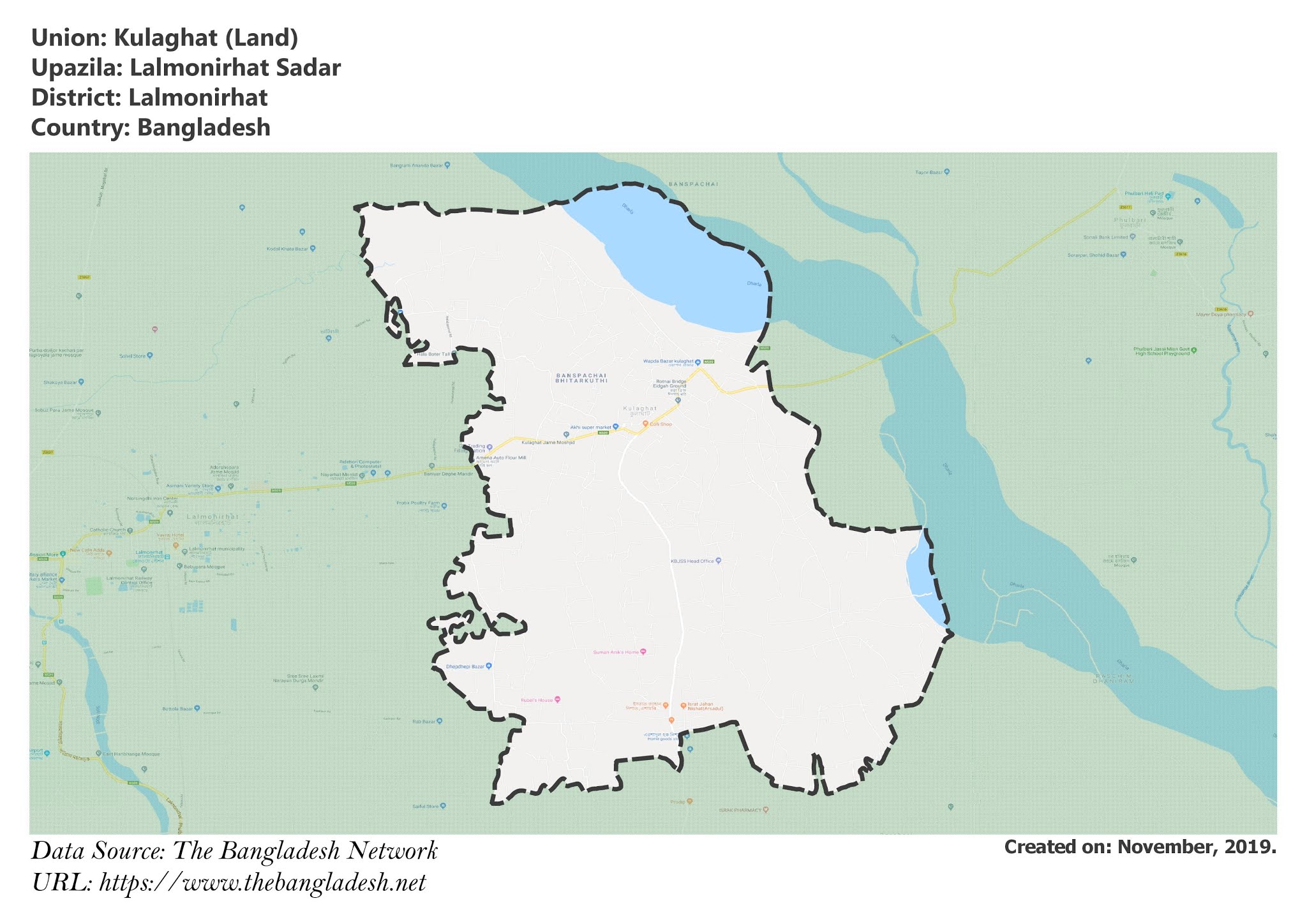 Kulaghat Union, Lalmonirhat