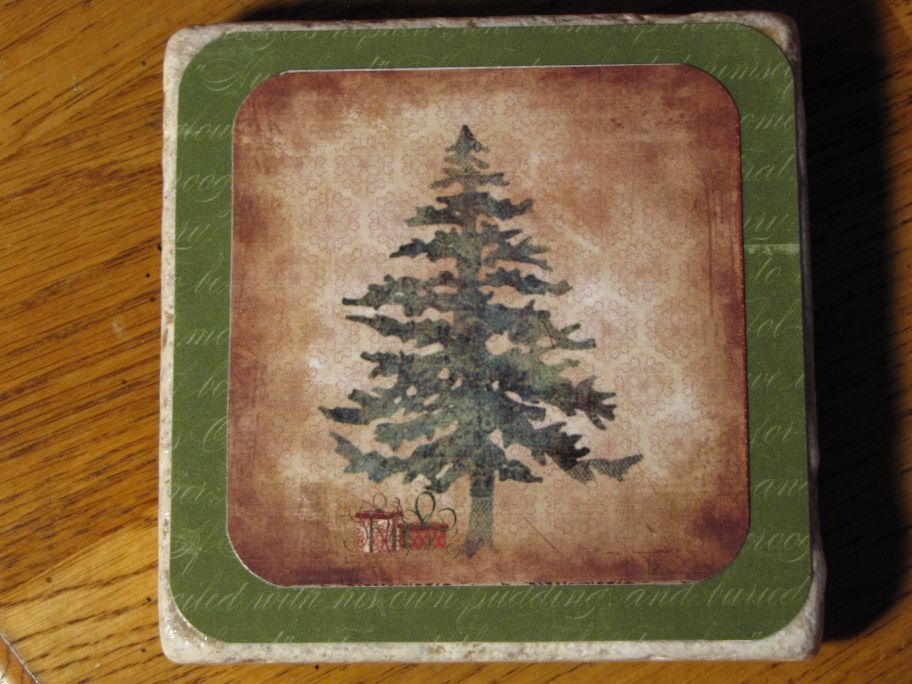 Cedar Creek Creations: Christmas Pine Tree Coasters $15
