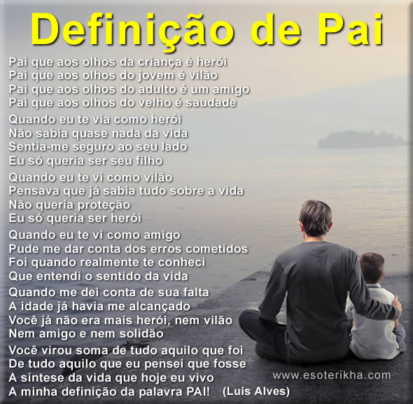 Definição de pai ~ Pedro Antonio Souza, Presente de Deus