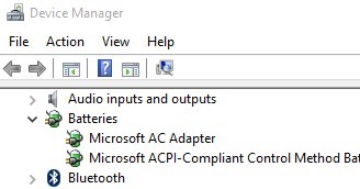 Solved: Battery Icon not visible and Power Toggle option disabled in ...