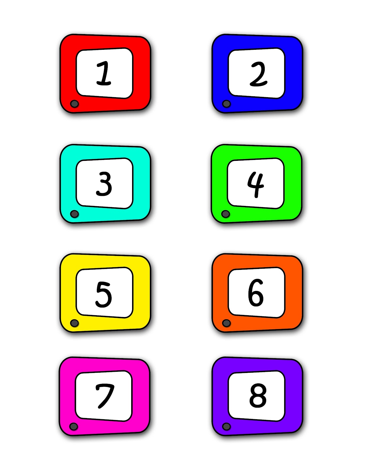 Etiquetas para numerar los computadores