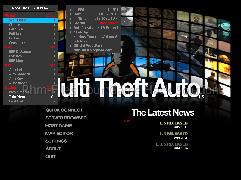 Cheat MTA Hack Update 22 July 2018 Simple Features Wallhack, Chams, No ...