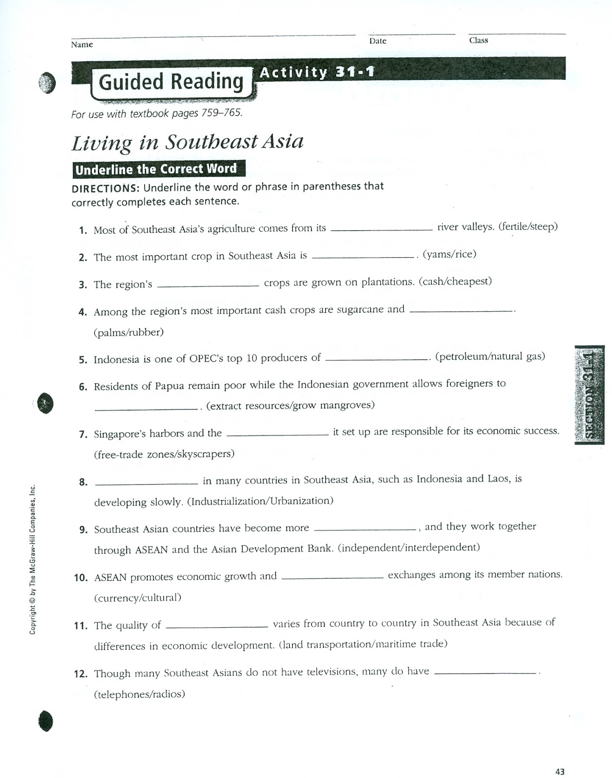 Mr. E's World Geography Page: World Geography 2018 - Chapter 31 - Human ...