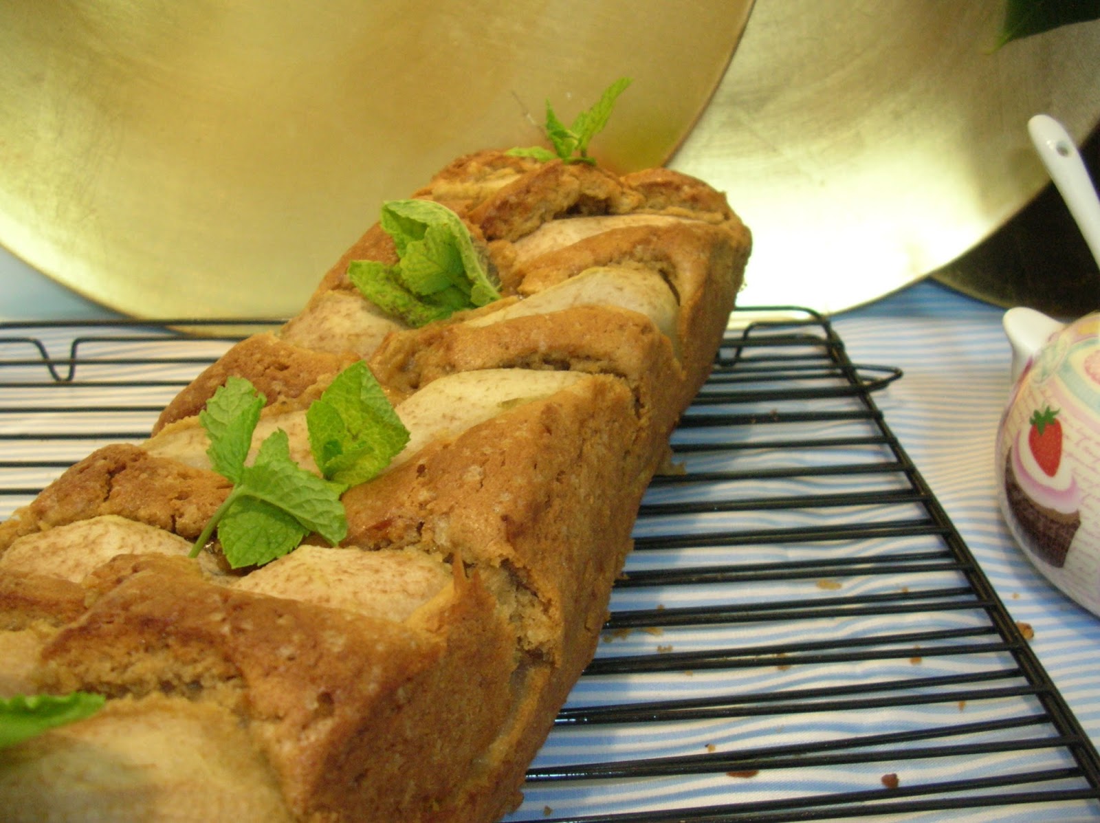 Nuvola Glacé / Mary: Plunk cake de peras y nueces al cardamomo