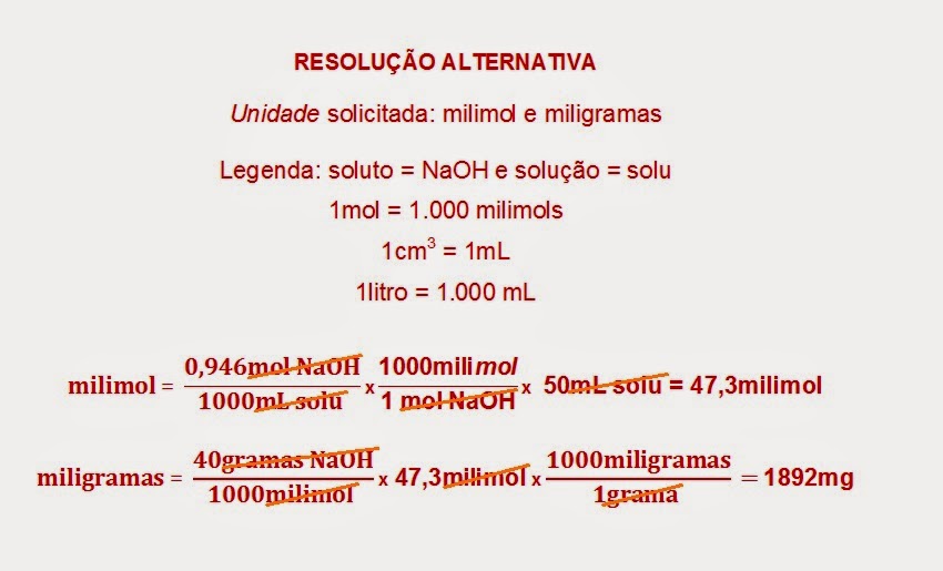 SÓ CÁLCULOS QUÍMICOS: 2015-01-18