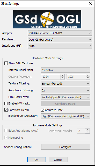 PCSX2 Settings for NCAA Football