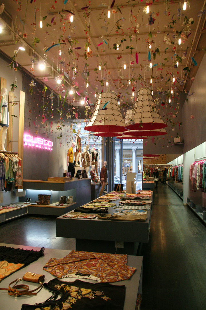 Interior Design Ideas: Custo Barcelona Store Design: Hanging Gardens