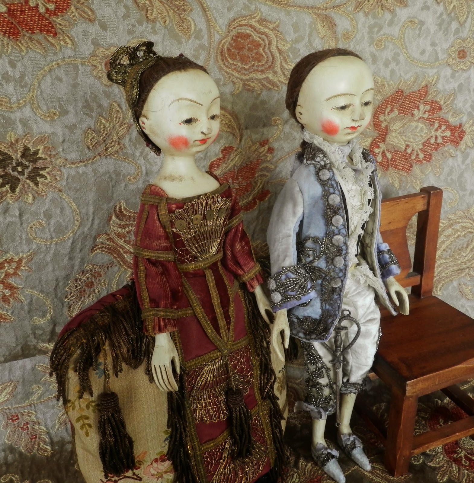 The Old Wooden Sisters: Queen Anne doll reproduction doll ready to new home