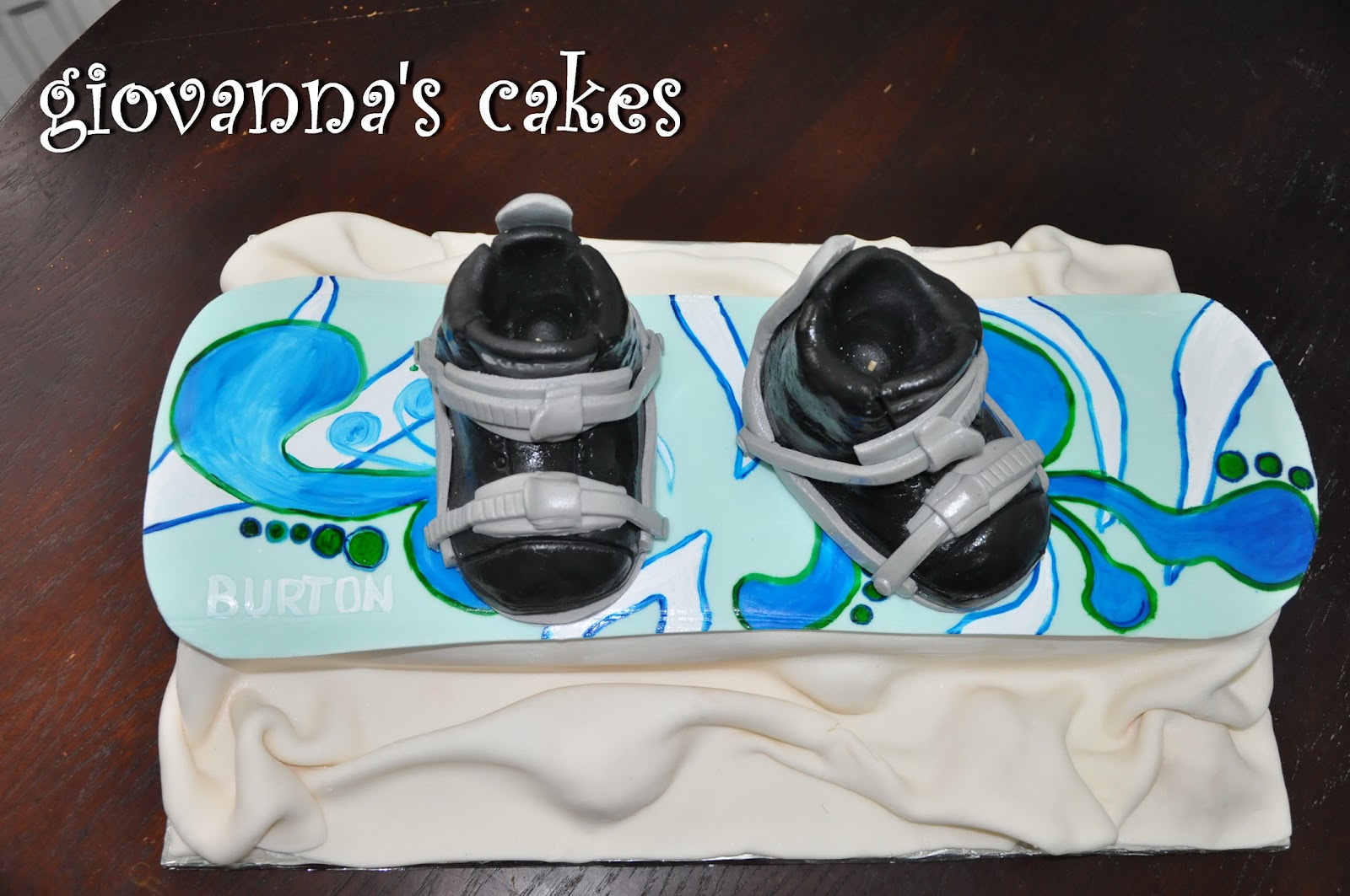 giovanna's cakes: Snowboard cake