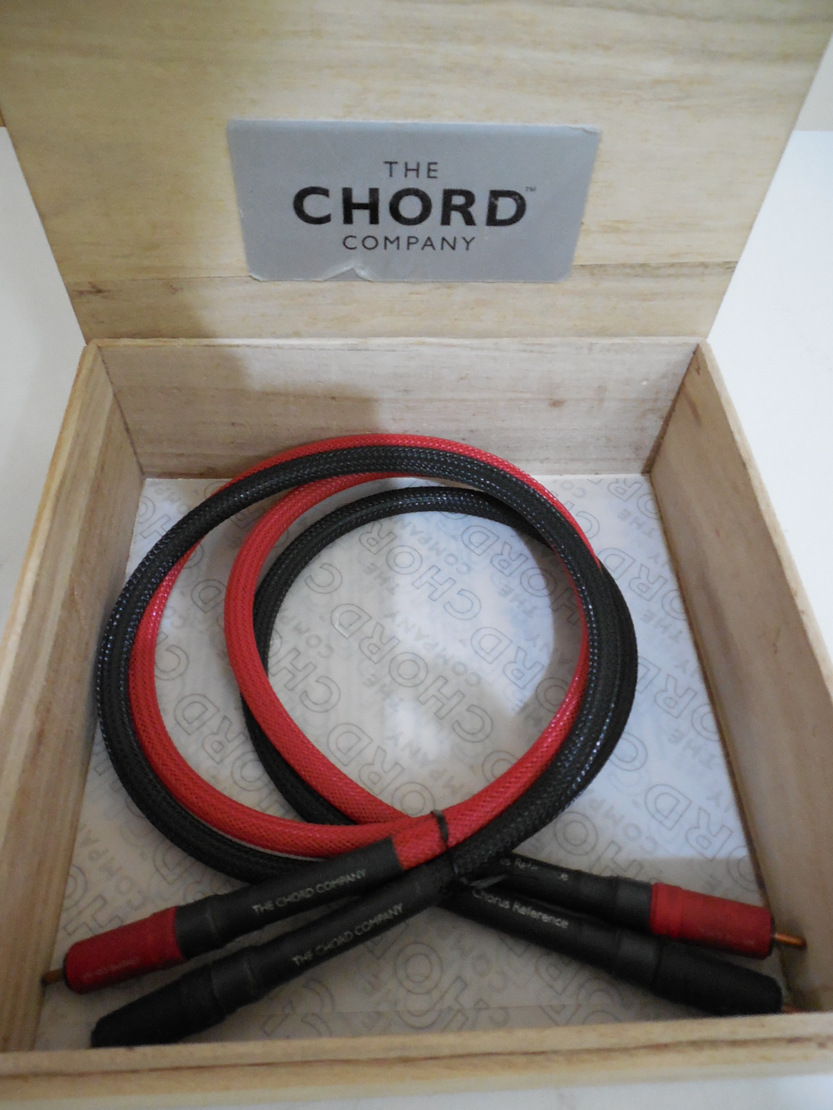 all about audio: Kabel RCA high end Chord Chorus Reference Made in England