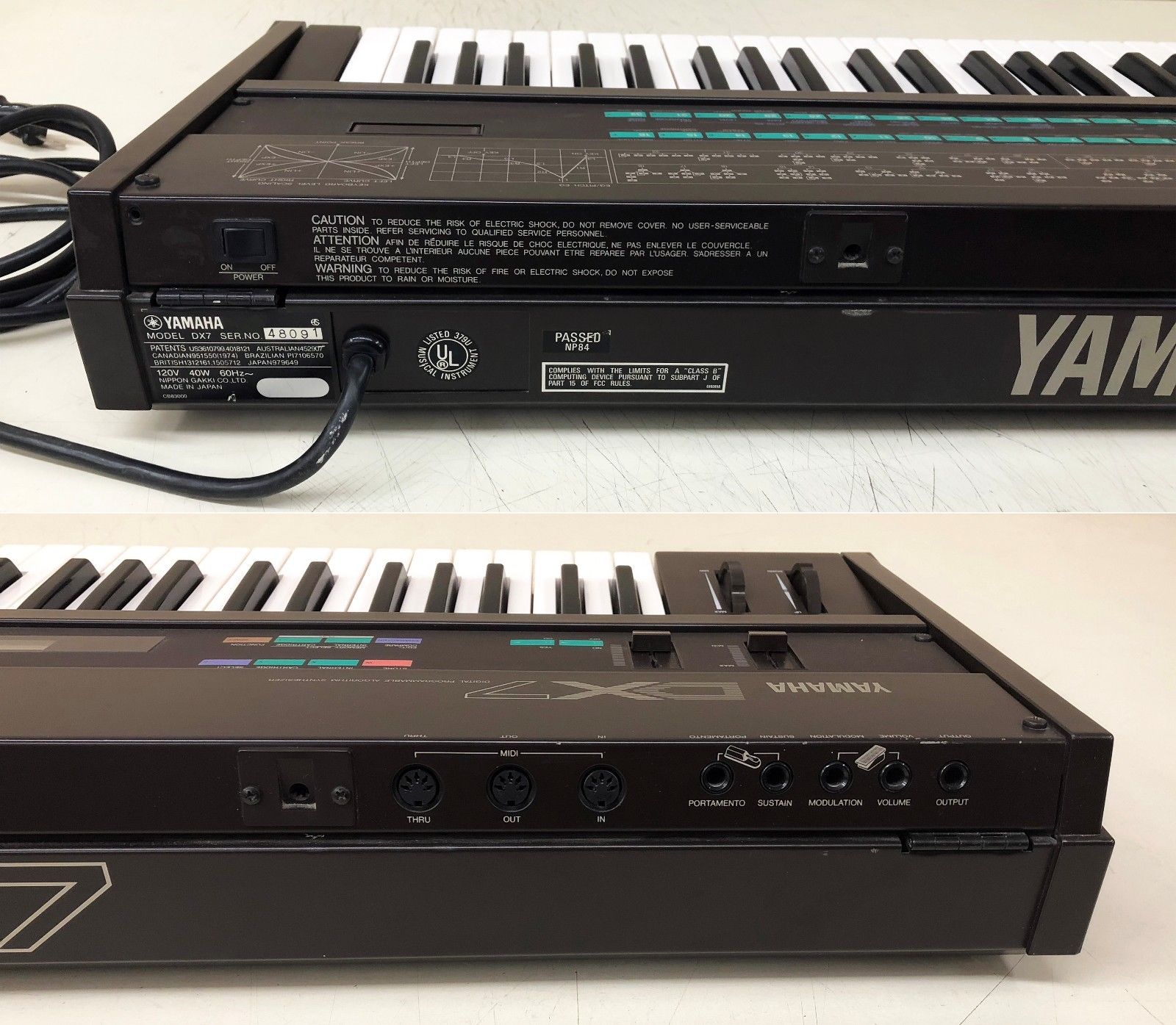 MATRIXSYNTH: Yamaha DX7 SN 48901 w/ Extras