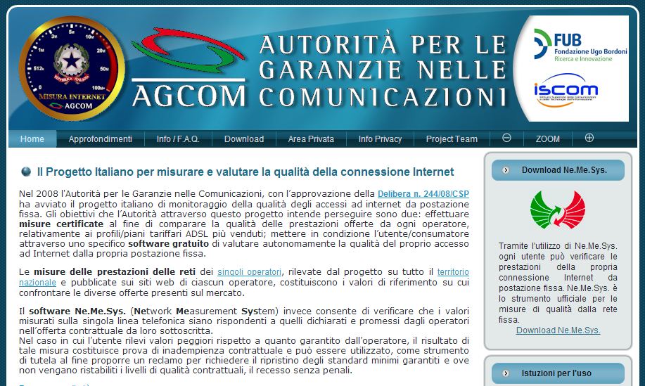 Appunti per il Gruppo Computer: Velocità della linea ADSL, il Test ... Appunti per il Gruppo Computer: Velocità della linea ADSL, il Test ...