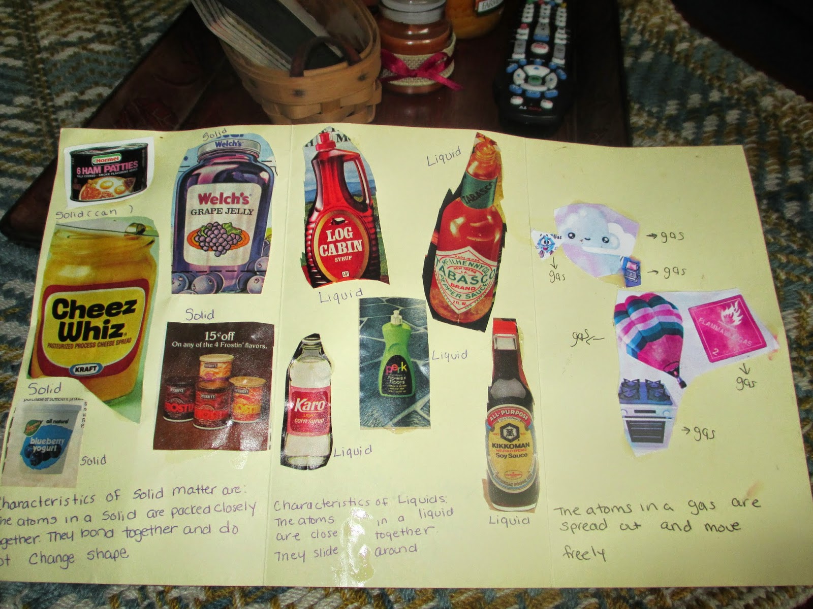 Mrs. Hall's Classroom Blog: States of Matter Brochure