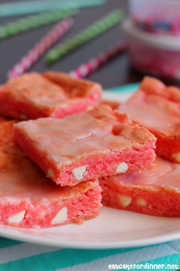 Eat Cake For Dinner: Strawberry Brownies {aka Pink Valentine Brownies}
