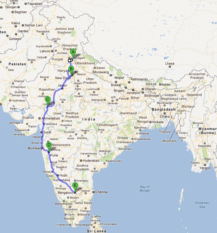 The Bugg'z: Nahan, Himachal Pradesh to Bengaluru #trip3