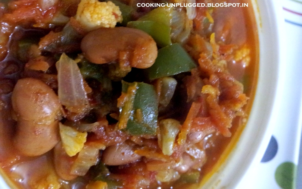 Flavors from my kitchen !: Chakalaka/S.African Stir Fry Vegetable
