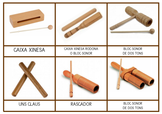 Un cistell ple de recursos...: VOCABULARI INSTRUMENTS