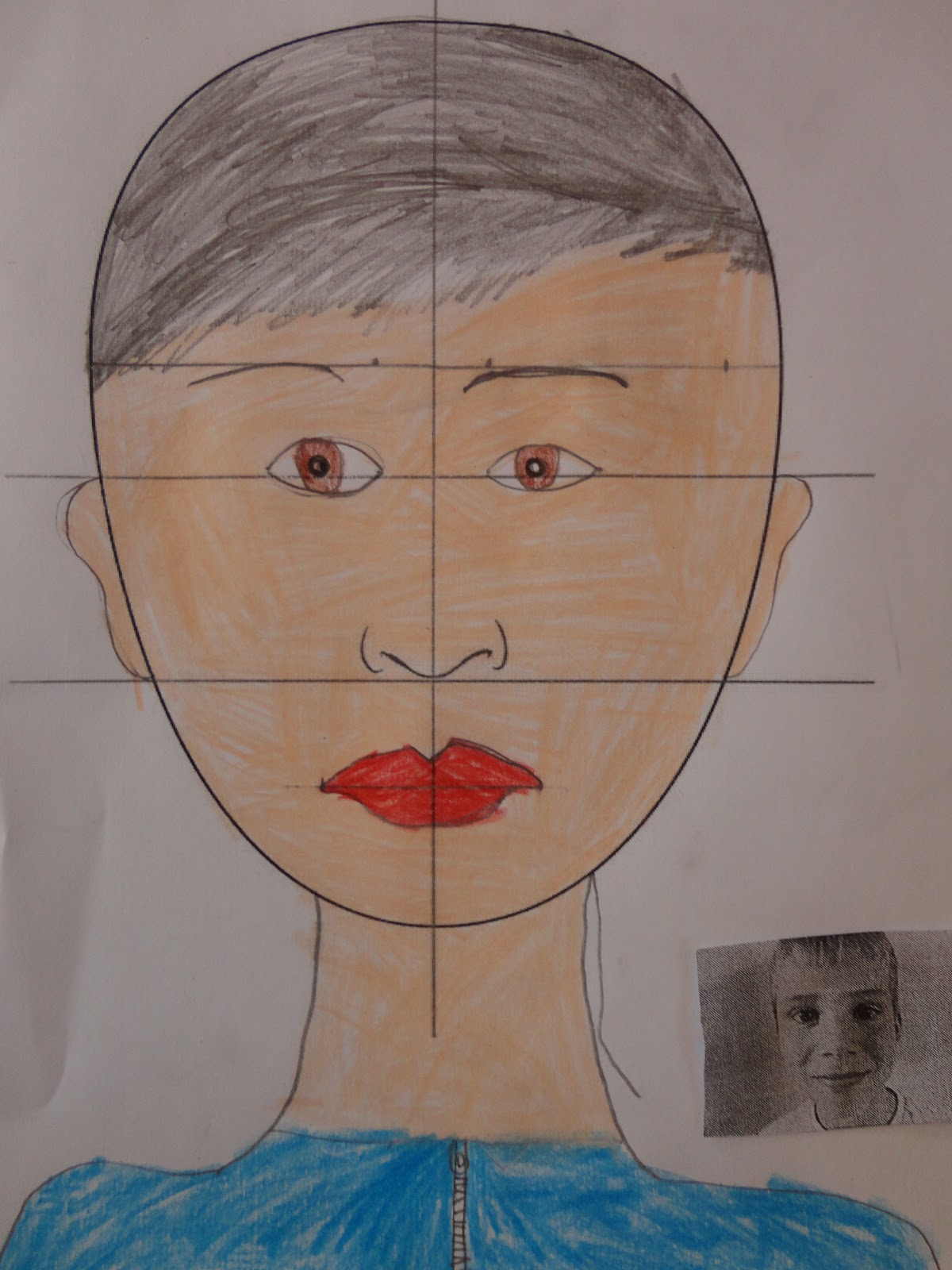 Nous avons appris à dessiner des portraits.