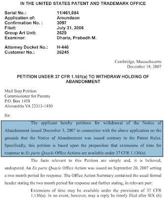 enpan's Patent & Linux practice: Quayle Action案例討論