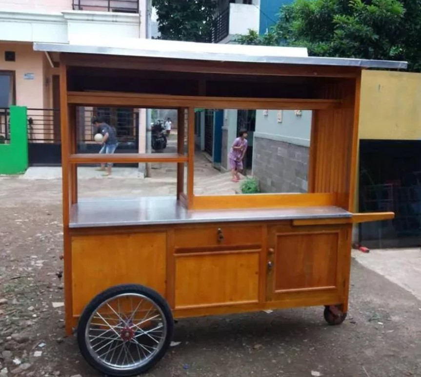 INSPIRASI..!! Inilah 58 Model Gerobak Gorengan Modern Terbaru yang ...