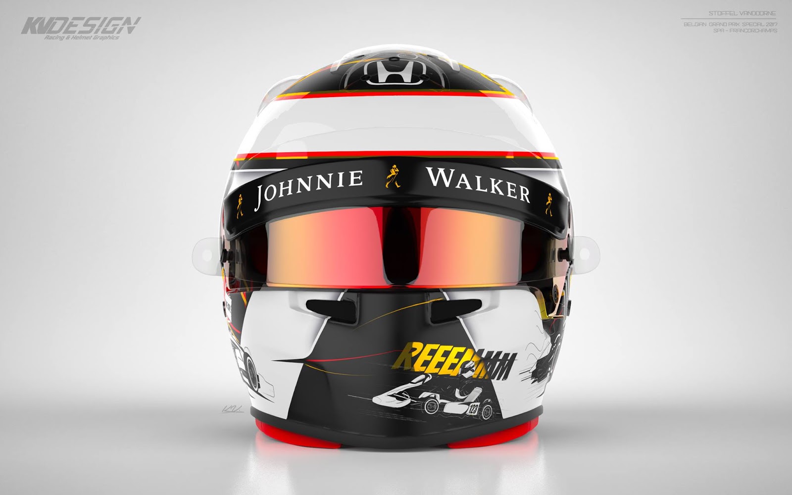 Racing Helmets Garage: Bell HP7 S.Vandoorne SPA 2017 by KV Design ...