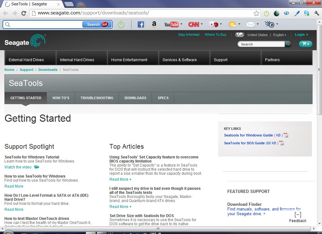 ict-tutorial-paradise: 今日からはじめる HDDツール 『SeaTools for Windows』 版