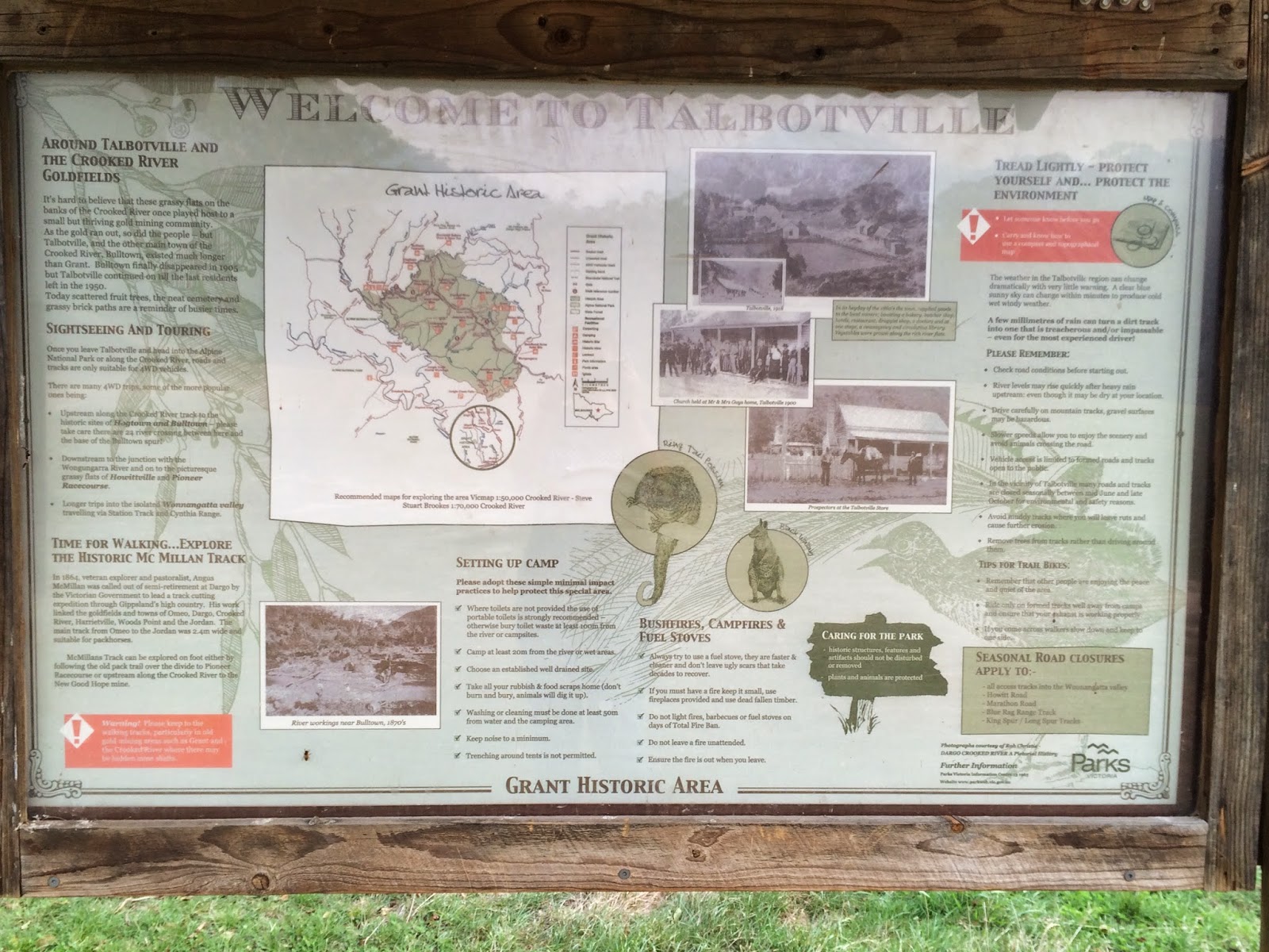 linda & Peter on Tour: Talbotville camp area, Talbotville