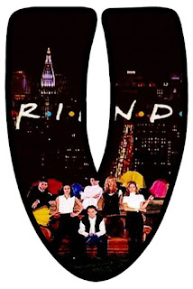 Friends Sitcom Letter. Abecedario de la Serie Friends. - Oh my Alfabetos!