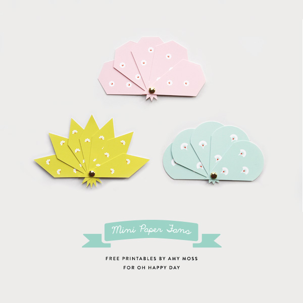 Adorable Freebies - Free Printable Mini Fan! | Art And Chic