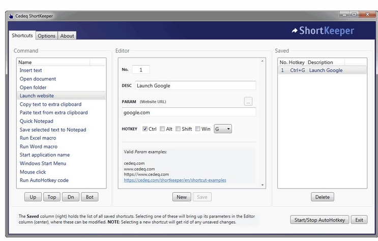 ShortKeeper: Automate regular tasks with keyboard shortcuts