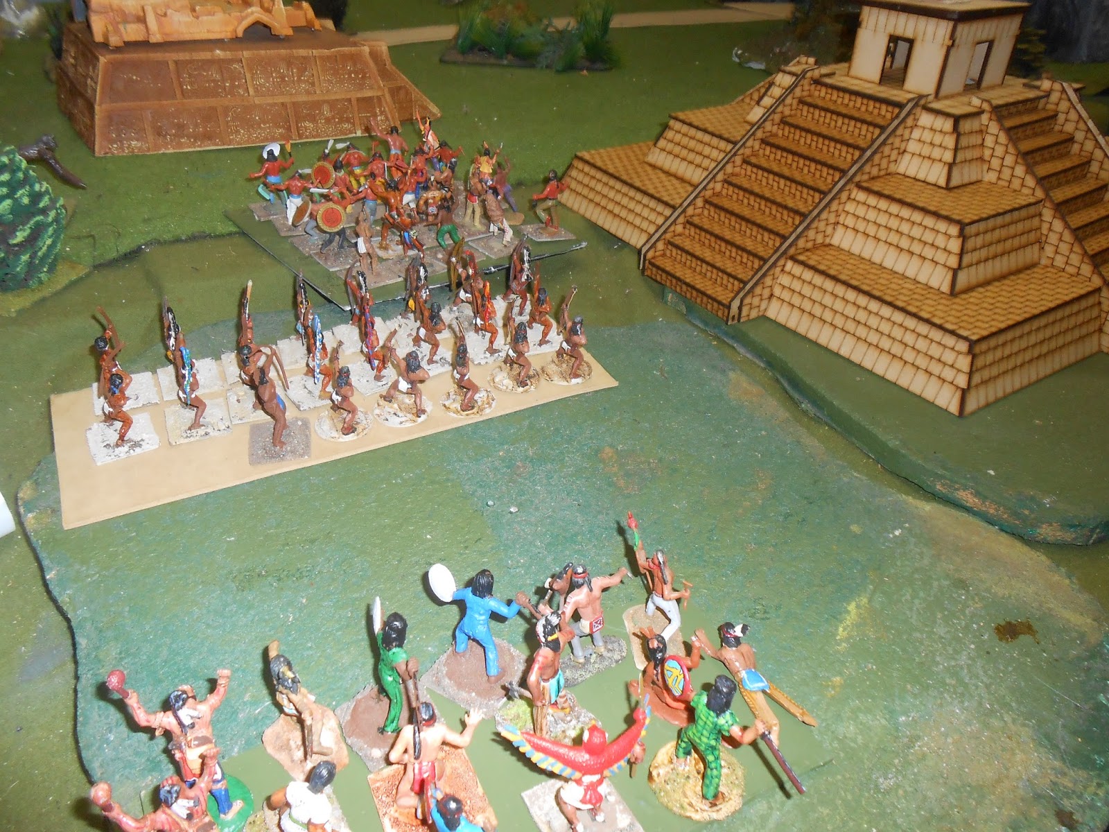 Aztecs Ambush Fezian Light Cavalry and Hold Up The Invasion Column