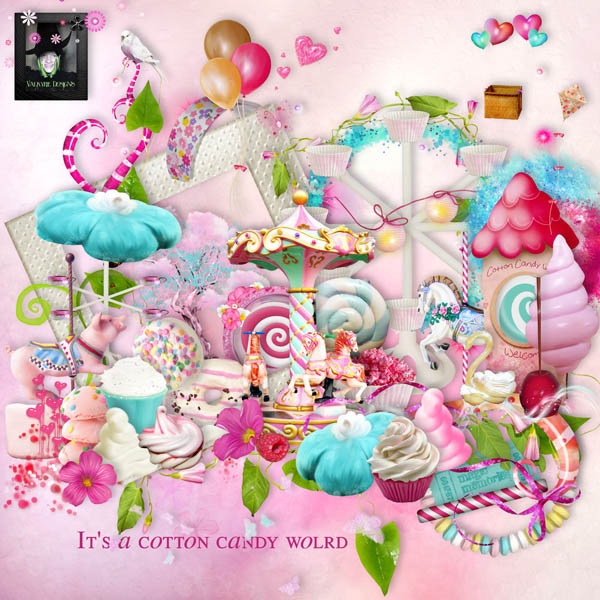 It's cotton candy world