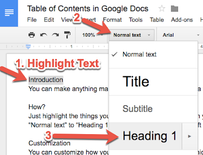TeachingTechNix: Google Docs: Insert Table of Contents