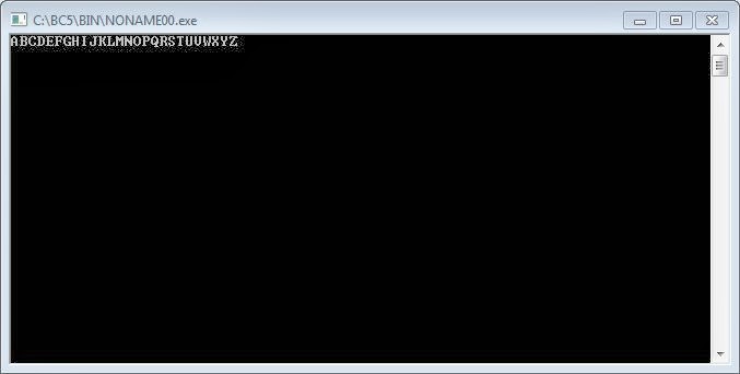 Software Engineering: A Code to Display Alphabets using For-Loop