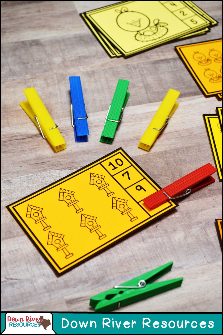 Creative Ways How to Use Math Clip Cards - Down River Resources | Your ...