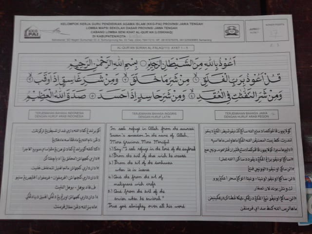 Hasil Mapsi Tingkat Provinsi Jawa Tengah 2018 : Semarang Juara Umum ...