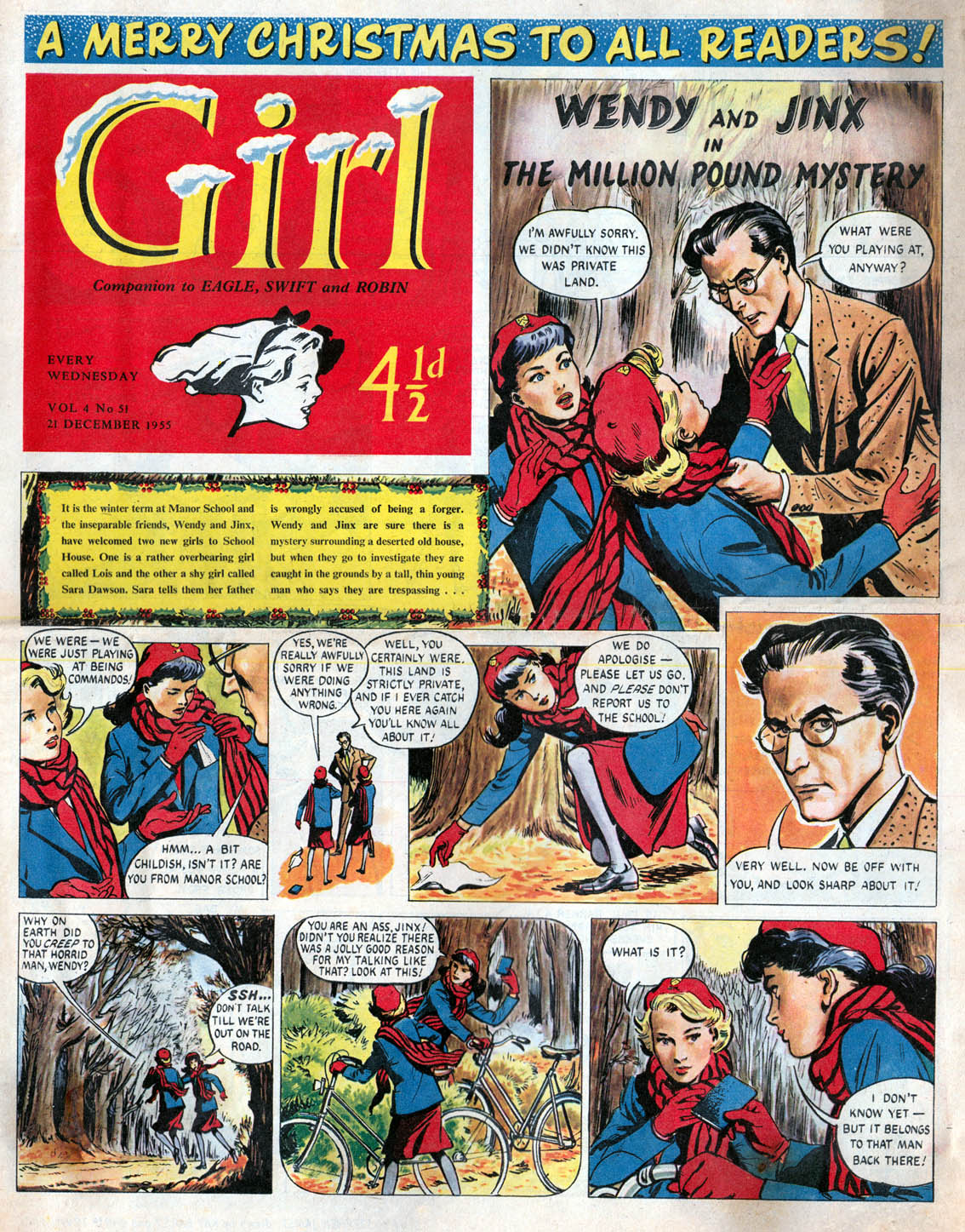 BLIMEY! The Blog of British Comics: The Christmas issue of GIRL (1955)