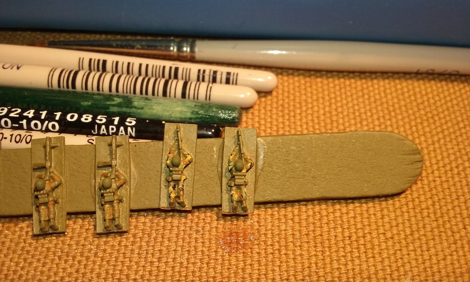 Up the Blue!: Micro Armor Work part 6a: Painting Syrian Infantry