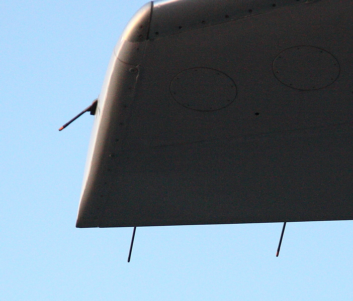 Funny Freast: Tendrils of lightning rods on airplanes