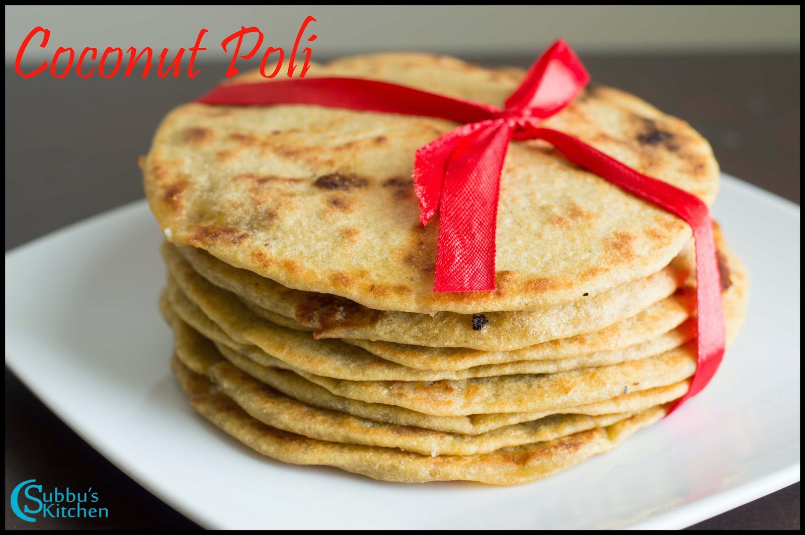 Coconut Poli Recipe | Thengai Purana Poli Recipe | Wheat Flour Poli ...