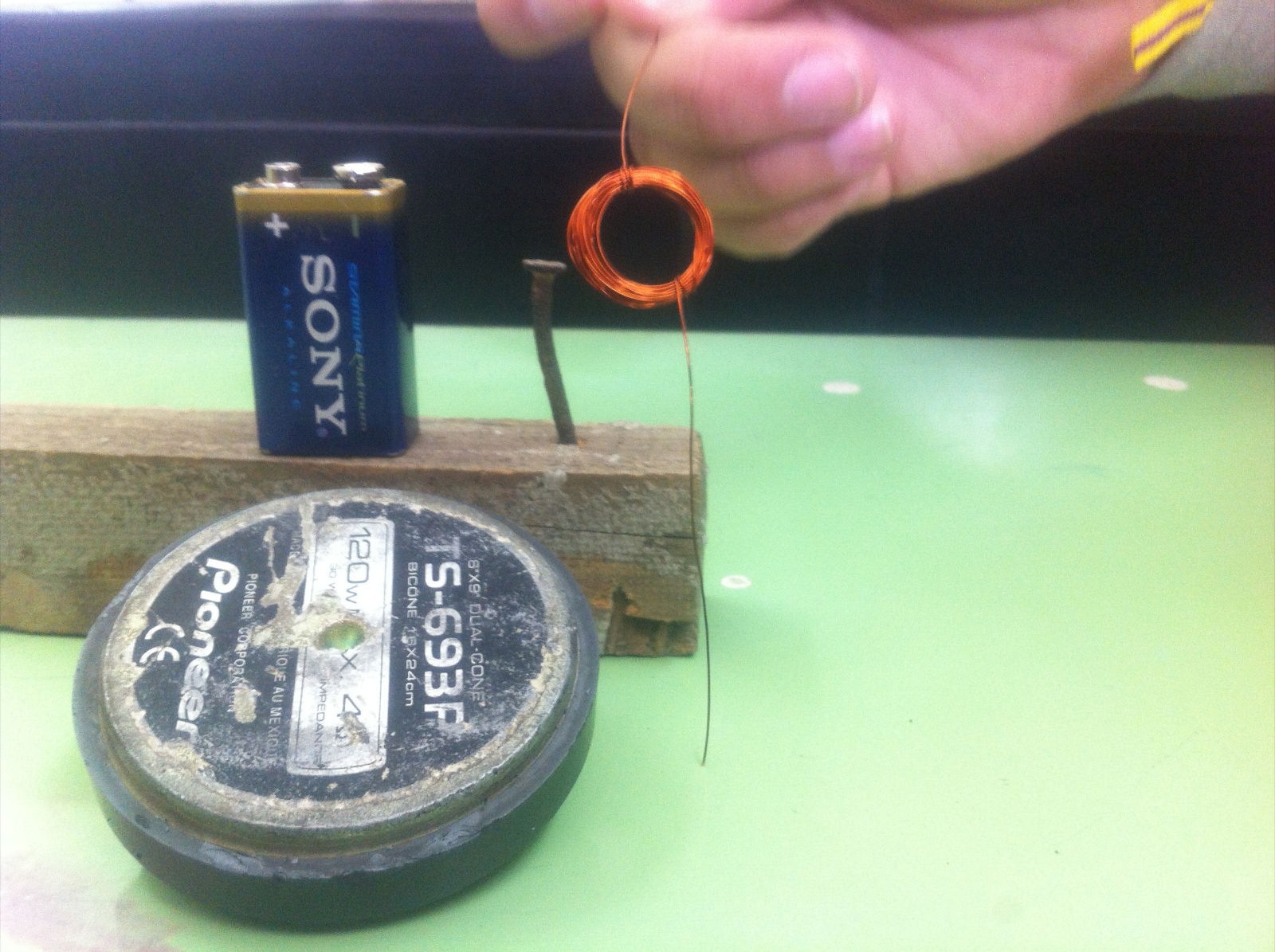 practicas de fisica: 5 .- Practica electro-imán.