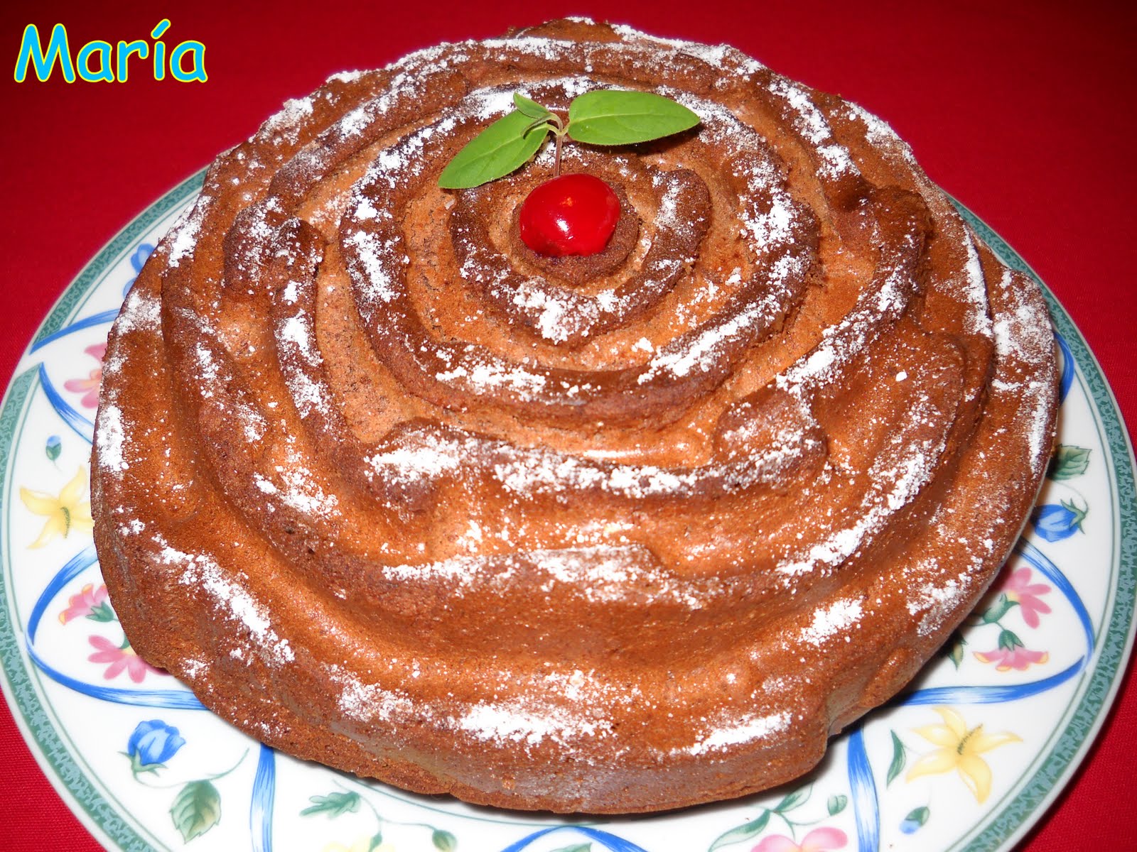 EN LA COCINA: BIZCOCHO -ROSA DE MELÓN Y CHOCOLATE