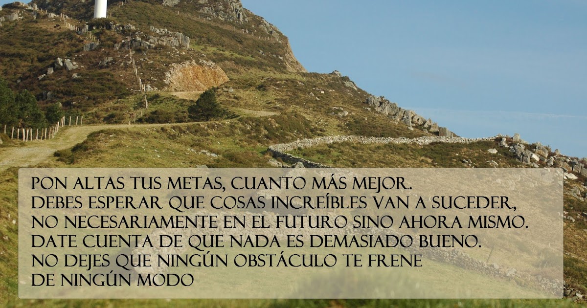 Mi lugar de Artesanías luna azul: Pon altas tus metas, cuanto más mejor ...