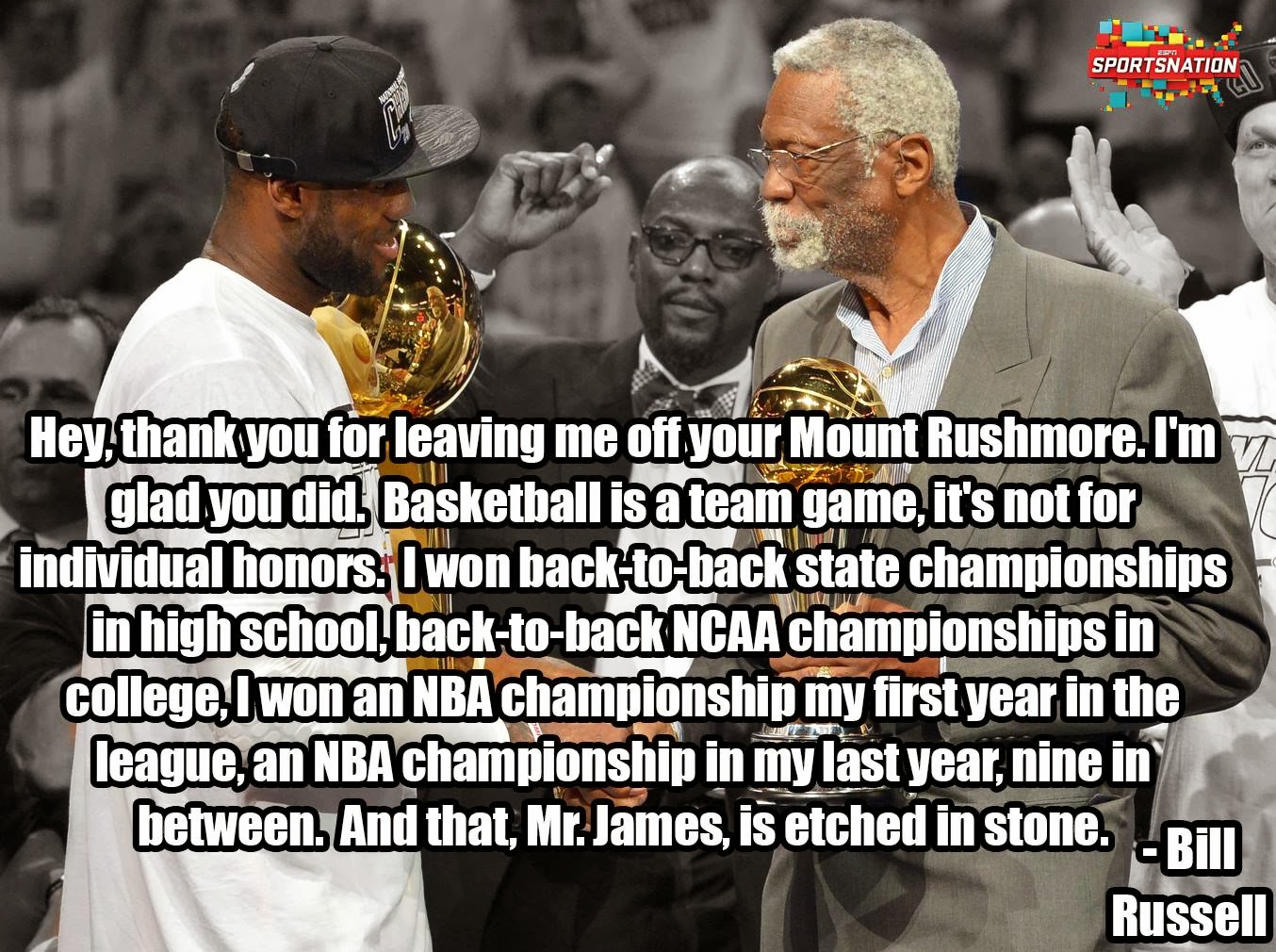 Make Each Day Your Masterpiece.: Why Bill Russell Should Be Celebrated ...